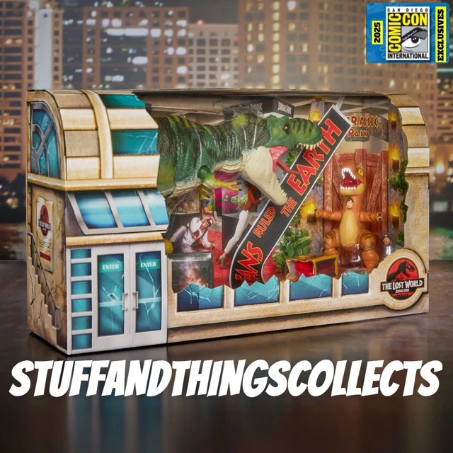 MATTEL-JURASSIC WORLD-TYRANNOSAURUS REX-SDCC-2025-CONVENTION Exclusive-Pre-Sale $274.97 ...