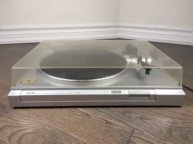 AKAI AP-B1 AUTO-RETURN Belt-Drive Stereo Record Player Turntable 1982 ...