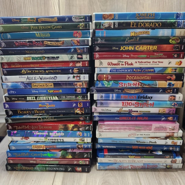 LOT (44) WALT Disney Pixar DVD Movies Animated Cartoon Family Kids ...