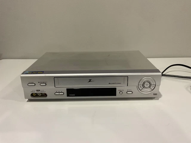 ZENITH VCS442 VCR VHS 4-Head Hi-Fi Stereo Player Recorder Tested Works ...
