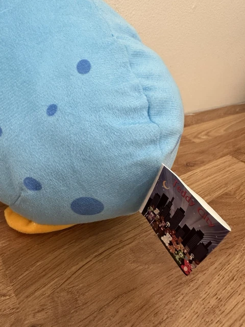 TEDDY CITY DUCK Egg Plush Toy Blue £3.49 - PicClick UK