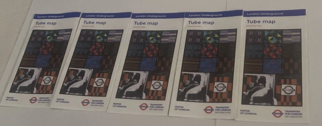 5X NEW DECEMBER 2024 London Underground Tube Map Pocket Sized £2.29 ...