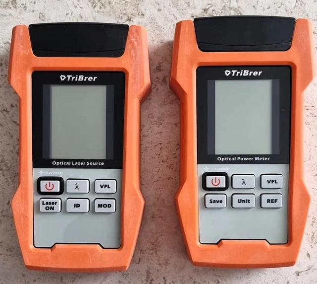 OPTICAL POWER METER OPTICAL LASER SOURCE TRIBRER NUOVO Wavelength (nm ...