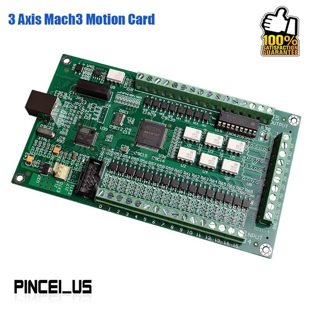 3 AXIS MACH3 Motion Card CNC Mach3 Breakout Board Motion Controller ...
