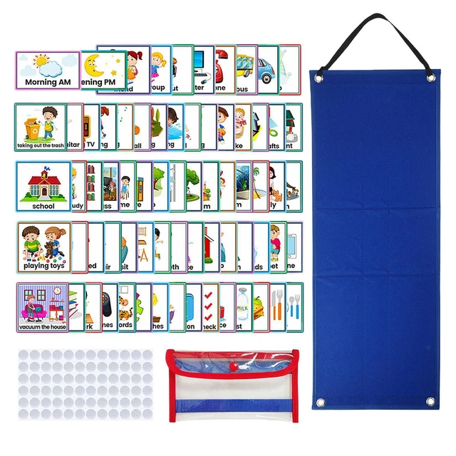70 PIECES VISUAL Schedule Home Chore Chart Routine Cards Learning ... 70 PIECES VISUAL Schedule Home Chore Chart Routine Cards Learning ...