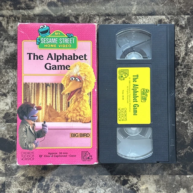 SESAME STREET: THE Alphabet Game VHS Tape 1988 Big Bird Random House ...