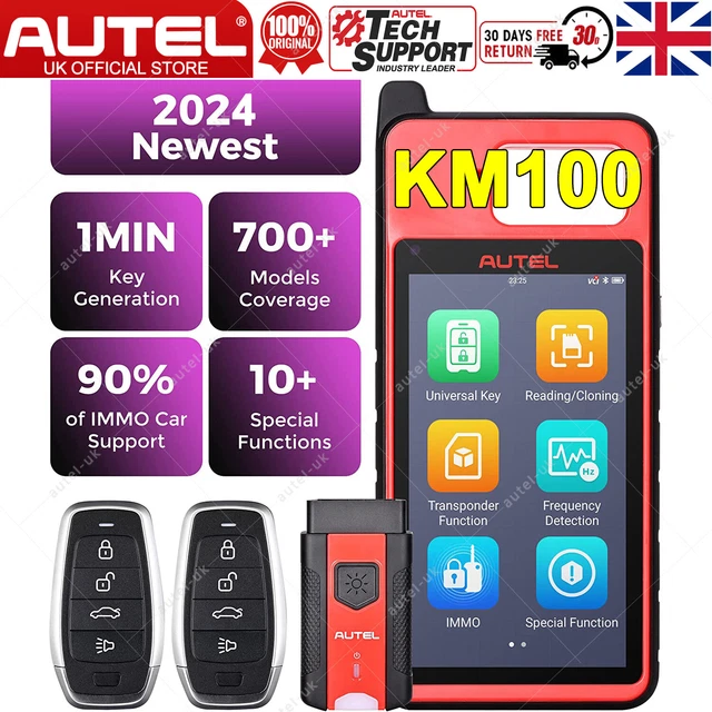 AUTEL MAXIIM KM100X Key Programming Immobilizer Tool Key Creation 2025 ...