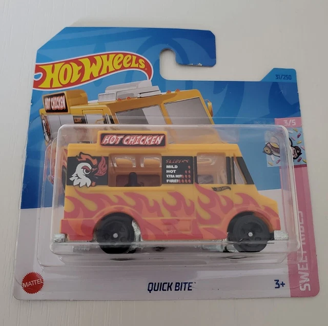 HOT WHEELS QUICK Bite Hot Chicken American Style Food Truck 1:64 ...
