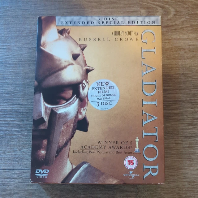 GLADIATOR (2000) 3-DISC Extended Special Edition DVD, Russell Crowe ...