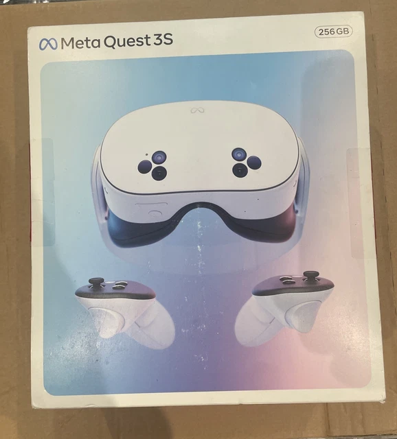 META QUEST 3S Virtual Reality Headset 256GB with Controllers new box ...