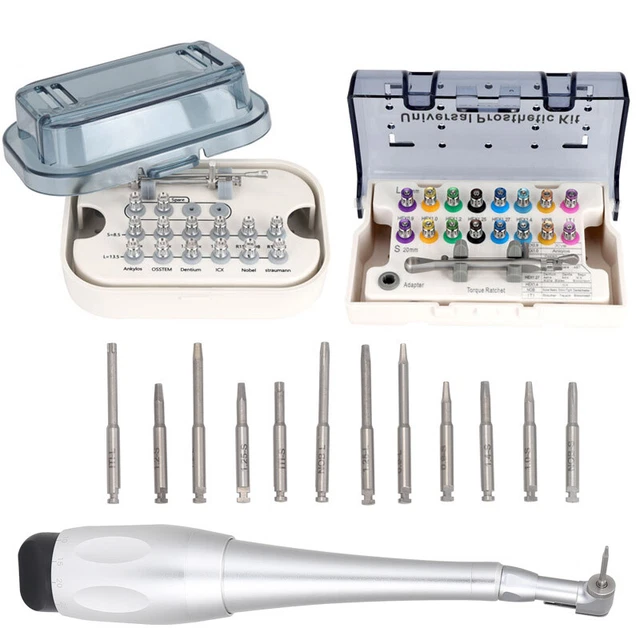 Universal Dental Implant Prosthetic Abutment Torque Wrench Ratchet Latch Drivers 12012