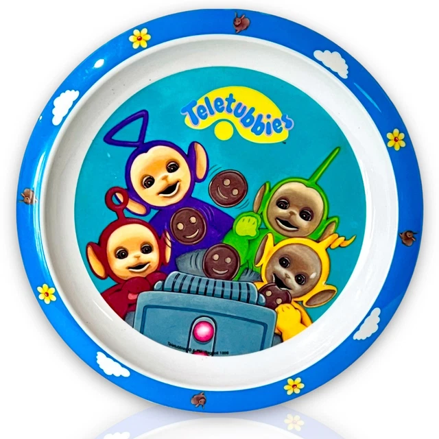 VINTAGE TELETUBBIES MELAMINE Kids Plate Children 90s Tv Show by Spear ...