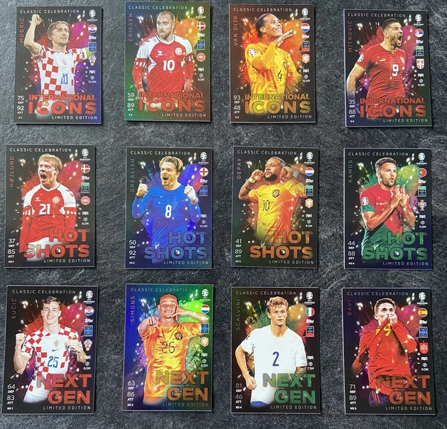 MATCH ATTAX EURO 2024 Mega Tin Limited Edition Cards Full Set Ii + Hs ...