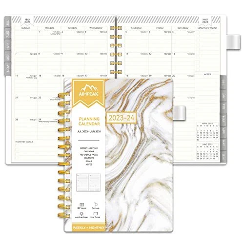 PLANNER 2023-2024, ACADEMIC Year Weekly and Monthly 2023-24-A5 White ...