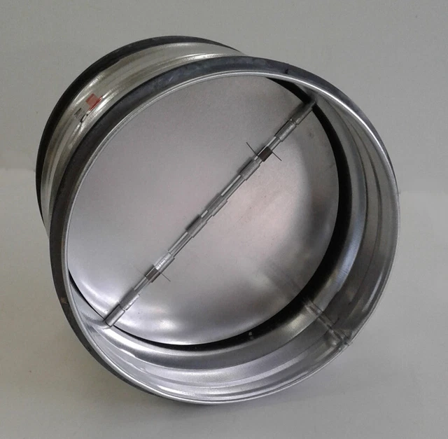 ROHRVERBINDER MIT RÜCKSCHLAGKLAPPE Lippendichtung Lüftung Rohr 100 bis 250 mm EUR 14,90 ...