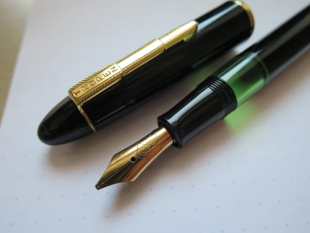 VINTAGE TROPEN GOLD Fountain Pen 14k Gold Broad Nib - Made in Germany ...
