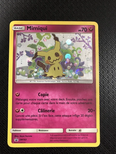 CARTE POKÉMON MIMIQUI Promo SM163 Soleil & Lune FR NEUF EUR 11,90 - PicClick FR