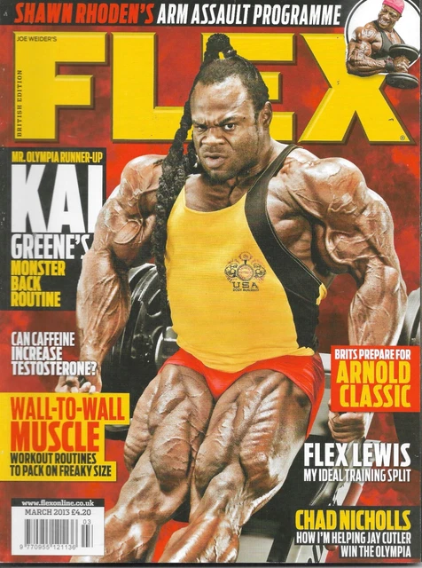 FLEX BODYBUILDING MAGAZINE March 2013 - cover star Kai Greene £24.99 ...