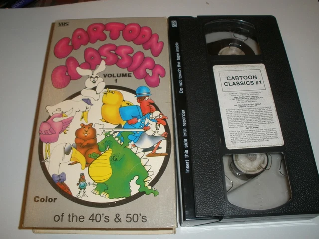 VINTAGE VHS CARTOON Classics of the 40's & 50's Volume 1 EUR 15,51 ...