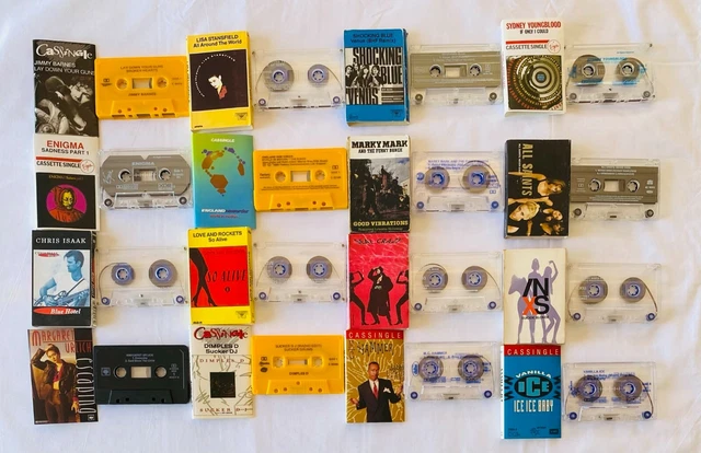 16 VARIOUS MIXED Artists Original Music Cassingle Cassette Tape Singles ...