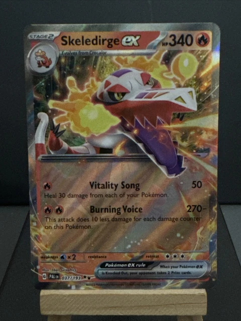 POKEMON CARD SKELEDIRGE ex 037/193 Double Rare Paldea Evolved NM EUR 3 ...