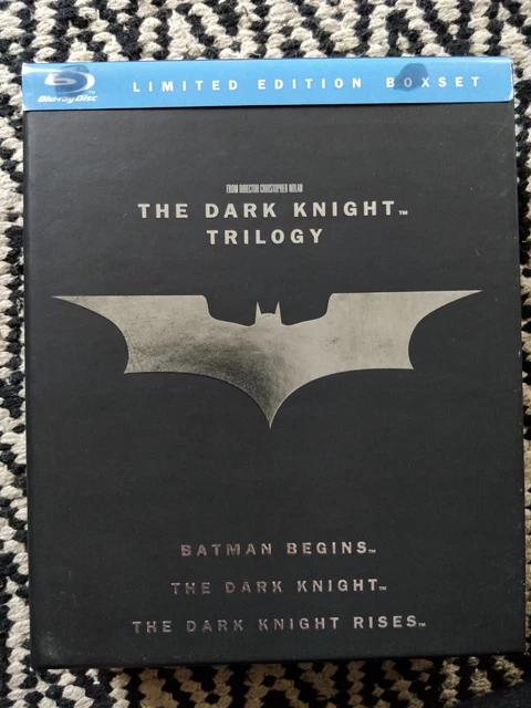 THE DARK KNIGHT Trilogy Boxset (Blu-ray) Batman Begins, The Dark Knight, Rises £20.00 - PicClick UK