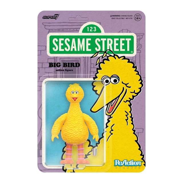 SUPER7 SESAME STREET ReAction Figure Wave 3 - Big Bird £26.50 - PicClick UK
