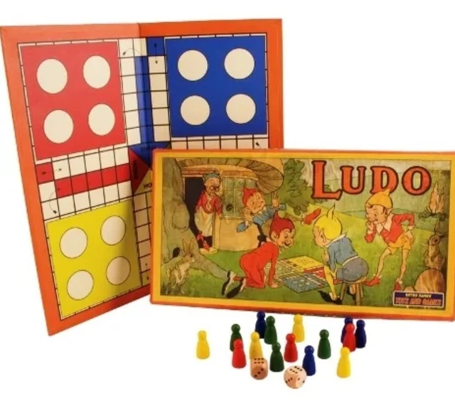 VINTAGE 1920S STYLE Pixie Ludo Game Family Fun Great Gift £9.70 ...