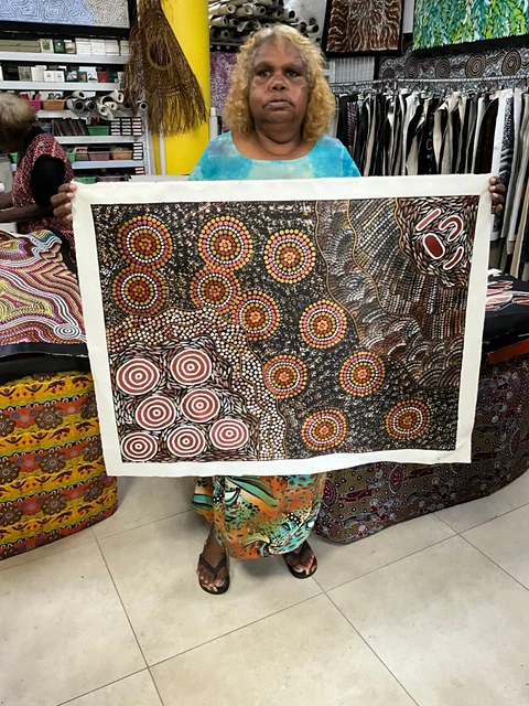 SHARON BUTCHER ABORIGINAL Artist Painting SEVEN SISTER DREAMING etc ...