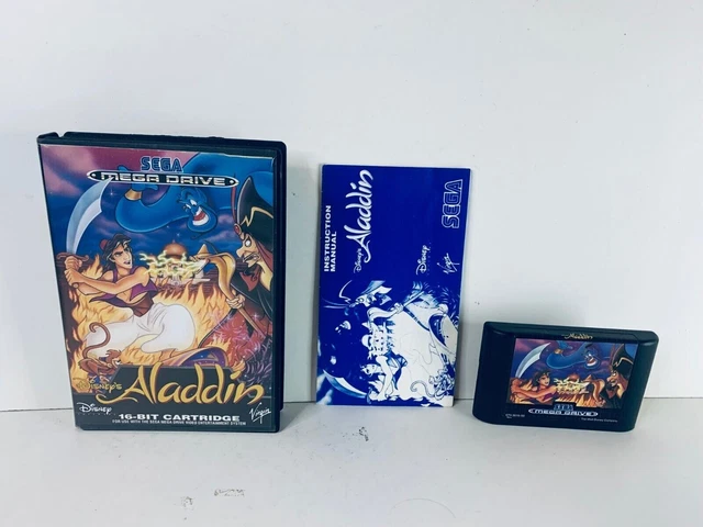 DISNEY'S ALADDIN SEGA Mega Drive Genuine Cartridge - Fast Post EUR 44 ...