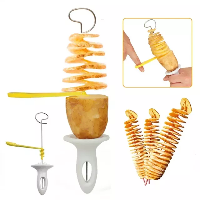 Potato Spiral Cutter Chips Tower Making Machine Vegetable Slicer