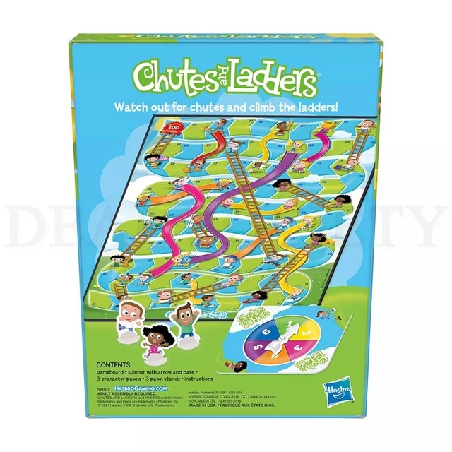 HASBRO CHUTES & Ladders Board Game for Kids 2-4 Players £12.19 ...