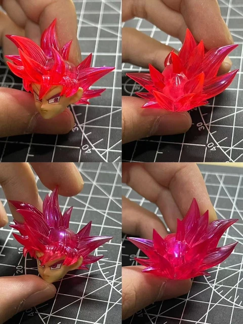 CUSTOM DRAGON BALL SH Figuarts super saiyan goku ui ultra instinct head ...