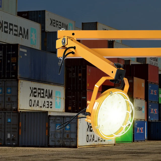 LED LOADING DOCK Light 50W, 40" Double Swing Arm Dock Light 6000 Lumen ...