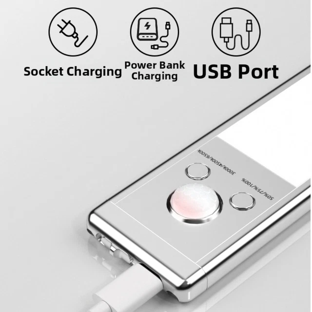 MAGNETIC RECHARGEABLE LED Motion Sensor Light 2430CM with Adjustable ...