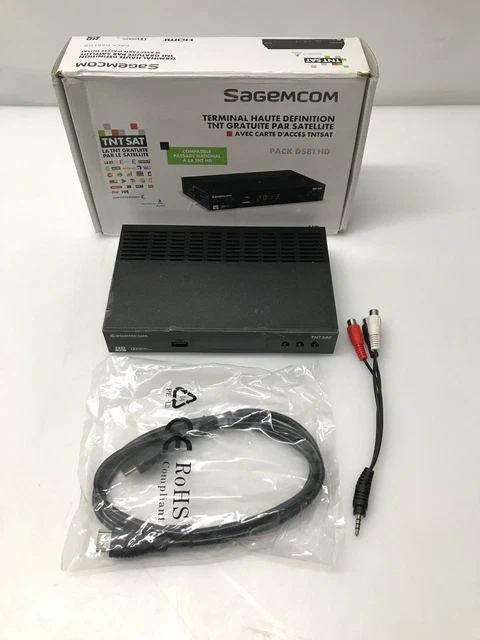 SAGEMCOM DS81HD TNTSAT HD Satellitendecoder Schwarz -Unvollständig EUR 34,06 - PicClick DE