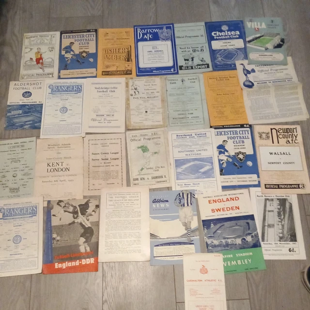 COLLECTION OF PROGRAMMES 1930S To 1960S £41.00 - PicClick UK