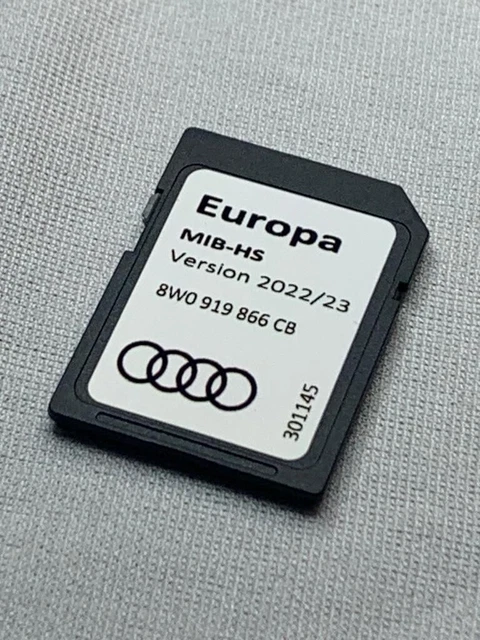 GENUINE AUDI MIB-HS 2022-23 SAT NAV Navigation SD Card 8W0919866CB EUR ...