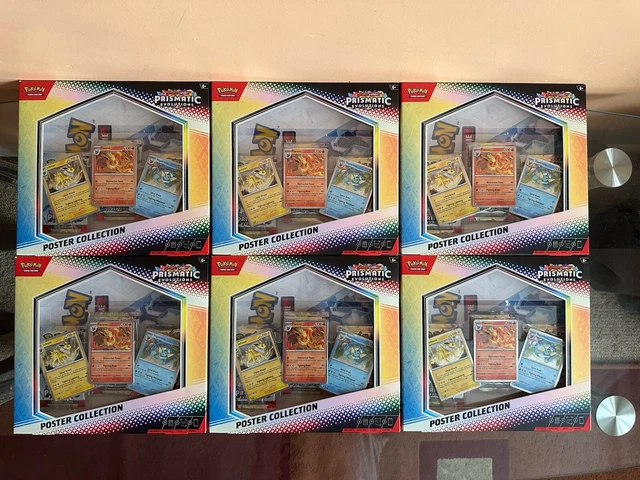 POKÉMON TCG PRISMATIC Evolutions Poster Collection Box (x6 Available) 💯 ...