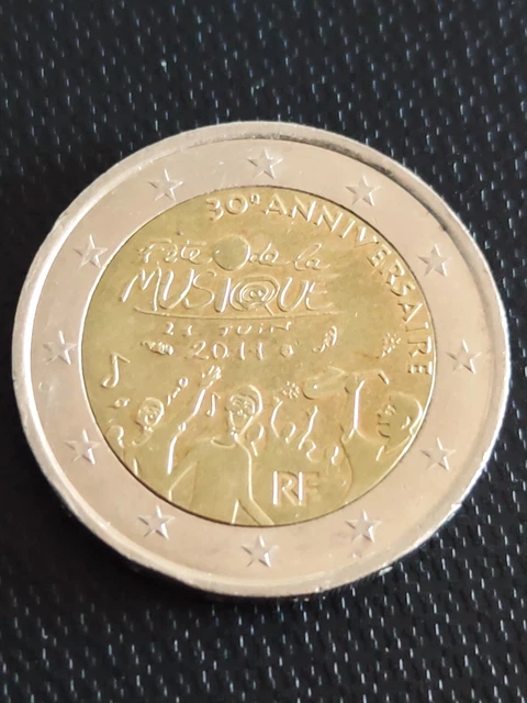 PIÈCE DE MONNAIE France 2 Euro 2011 - Fête de la musique - Tranche type B EUR 3,00 - PicClick FR