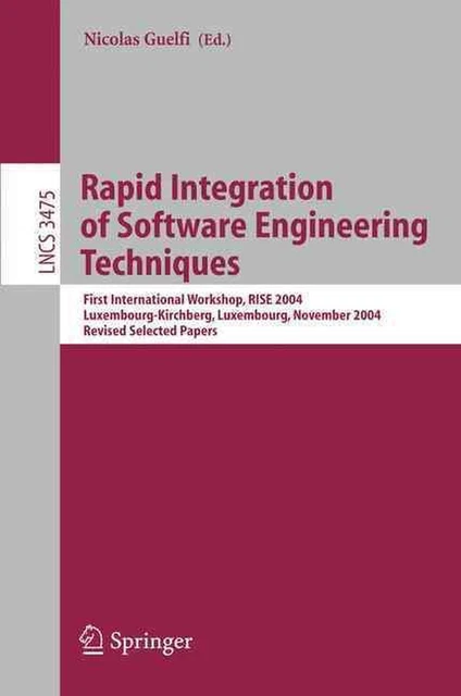 RAPID INTEGRATION OF Software Engineering Techniques: First ...
