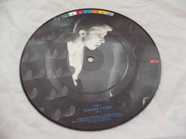 DAVID BOWIE ORIGINAL PICTURE DISC FROM THE 1980s FASHIONS SET - GOLDEN ...
