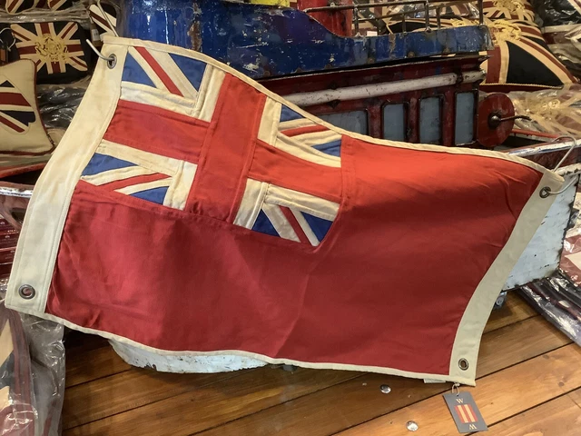 BRITISH RED ENSIGN | Duster End Nautical Large Union Jack Flag 74x43cms ...