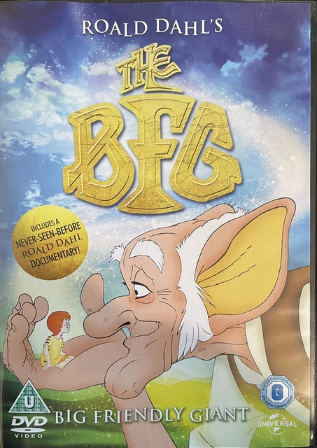 ROALD DAHL'S THE BFG Big Friendly Giant DVD Original Animated Version ...