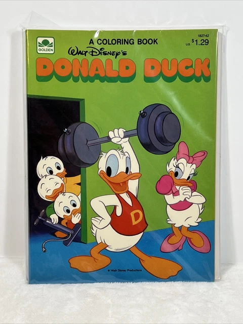 VTG DISNEY DONALD Duck Coloring & Activity Book By Golden Books Not ...