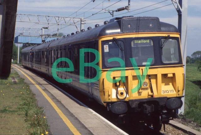 35MM RAILWAY SLIDE of Class 310 EMU 310111 @ Norton Bridge Copyright to ...