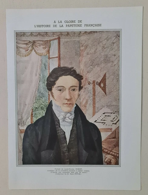 PORTRAIT DE LOUIS Nicolas Robert 1938 Estampe en couleur Imprimerie EUR ...