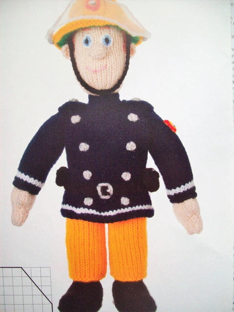 Fireman Sam Knitting Pattern FOR SALE! - PicClick UK