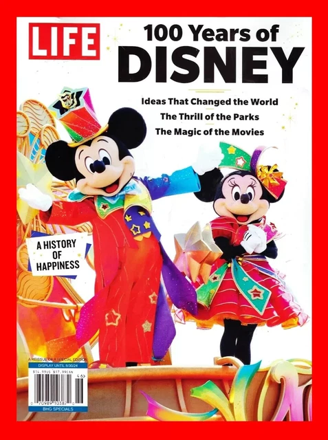 LIFE MAGAZINE 2024 100 Years Of Disney A History Of Happiness Mickey ...