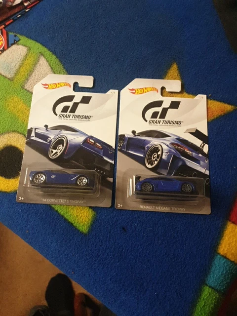 HOT WHEELS ,GRAND Turismo Part Set X2,,Corvette Stingray,Renault Megan ...